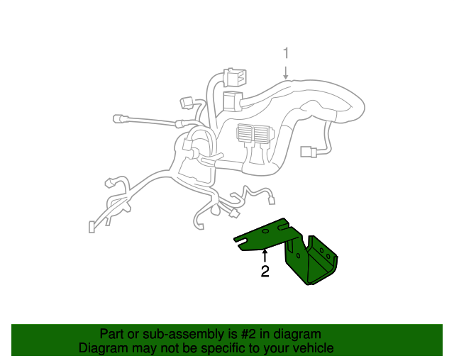 2012-2018 Jeep Engine Harness Bracket 68087989aa | TascaParts.com