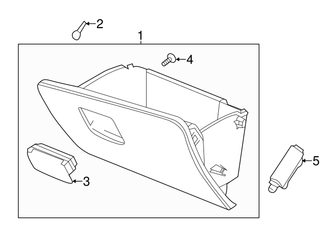 2018-2020 GMC Terrain Glove Box Assembly 84243261 | GMPartsDirect.com