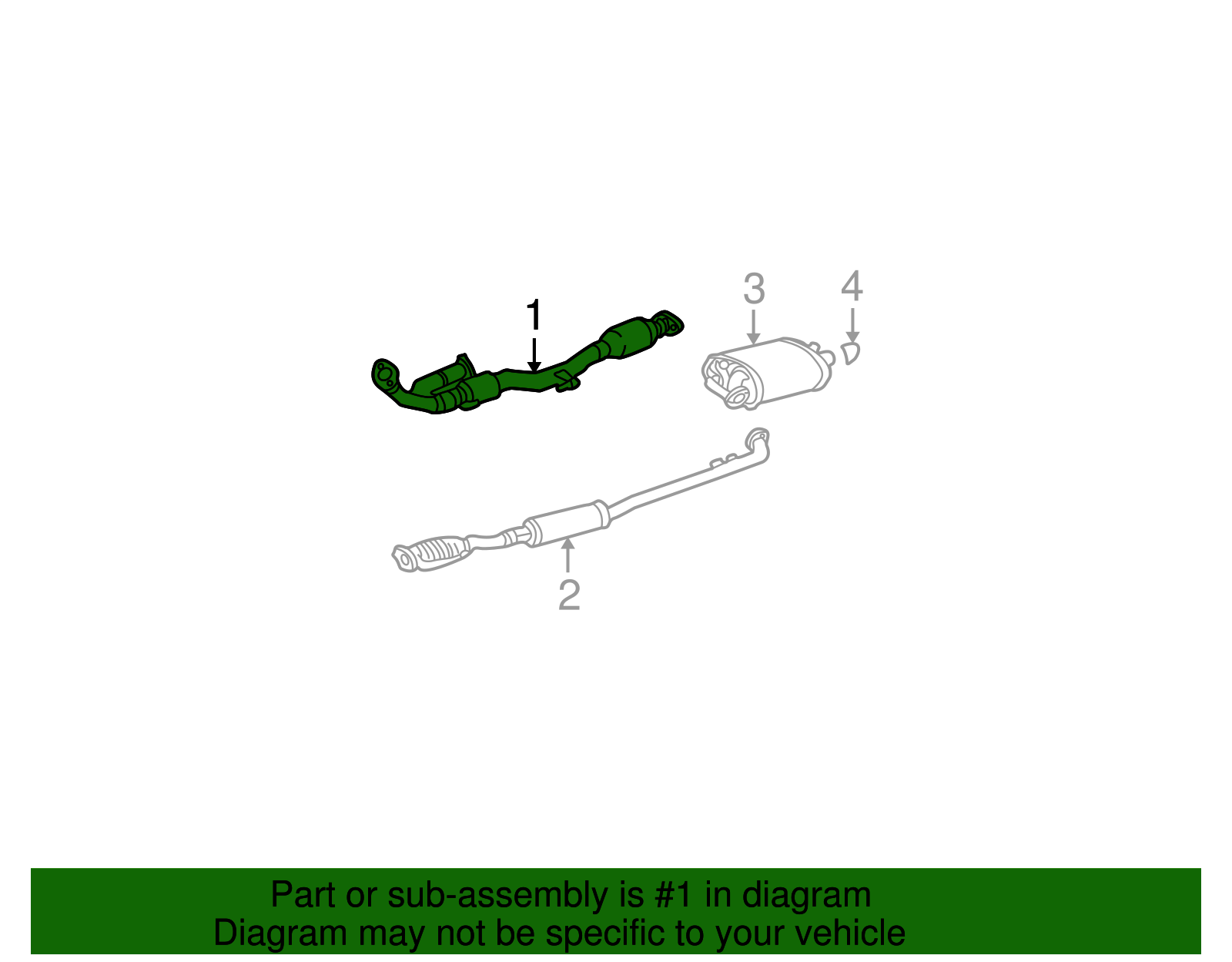 17410-0A420 - Converter & Pipe 2002-2003 Lexus ES300 | Longo Lexus Parts