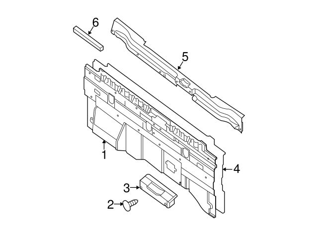 2005-2015 Nissan Titan Trim Plate 79911-8S500 | TascaParts.com