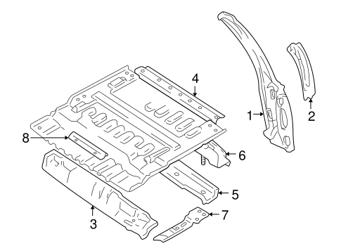 Rear Body for 2001 Chevrolet Tracker | GM Parts