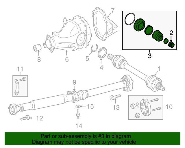 166-357-07-00 - Boot Kit 2012-2019 Mercedes-Benz | Mercedes-Benz USA Parts