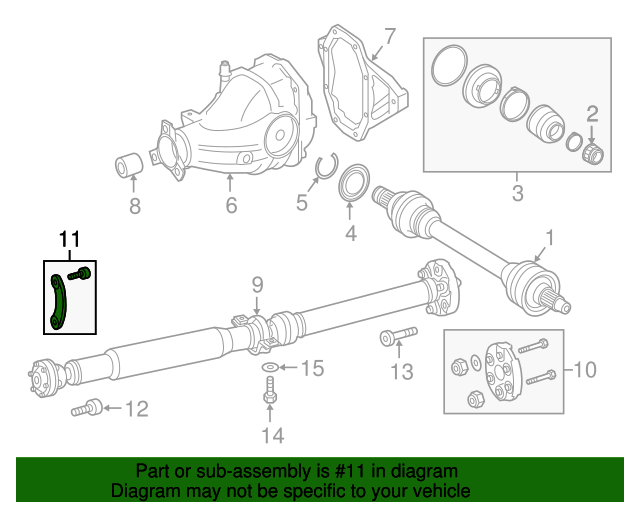 164-410-01-25 - Drive Shaft Spacer 2013-2019 Mercedes-Benz | AutoNation ...