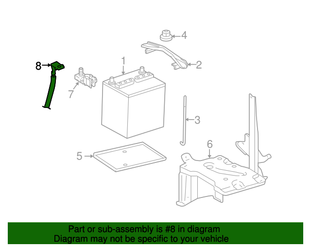 2008-2014 Scion xD Negative Cable 82123-52330 | OEM Parts Online