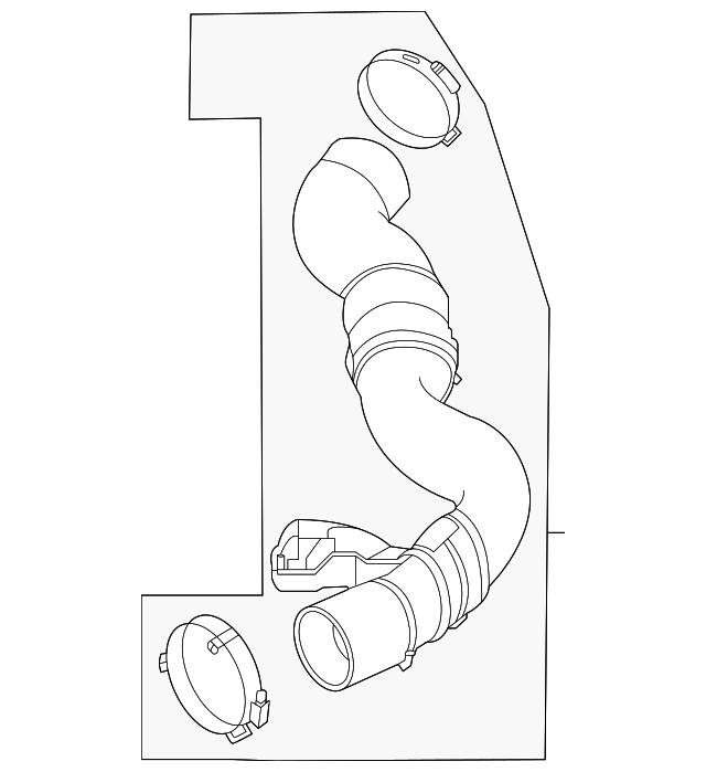 L1MZ-6F073-C - Inter-Cooler Hose 2020-2024 Ford | Online Ford Parts Catalog