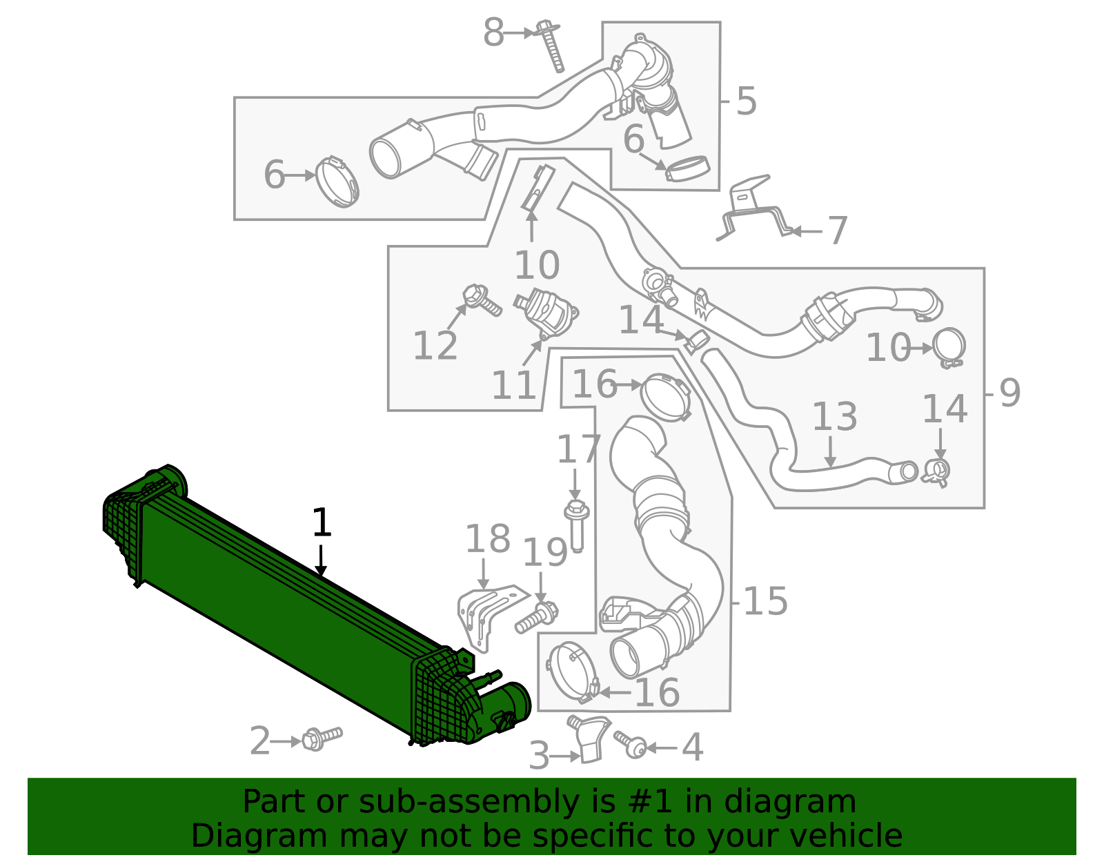OEM Ford Inter-Cooler For 2024-2025 Ford - Part No. R1MZ-6K775-A | Karl ...