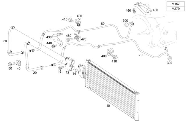 2010-2019 Mercedes-Benz Oil Cooler 212-500-06-00 | Buy MB Parts Direct