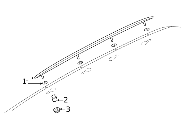 4KE-860-022-C-3Q7 - Roof Side Rail 2019-2023 Audi | Audi OEM Parts