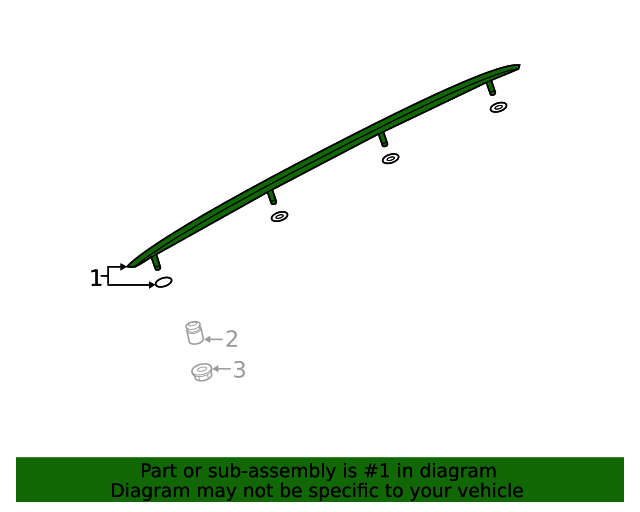 4KE-860-022-C-3Q7 - Roof Side Rail 2019-2023 Audi | Audi OEM Parts