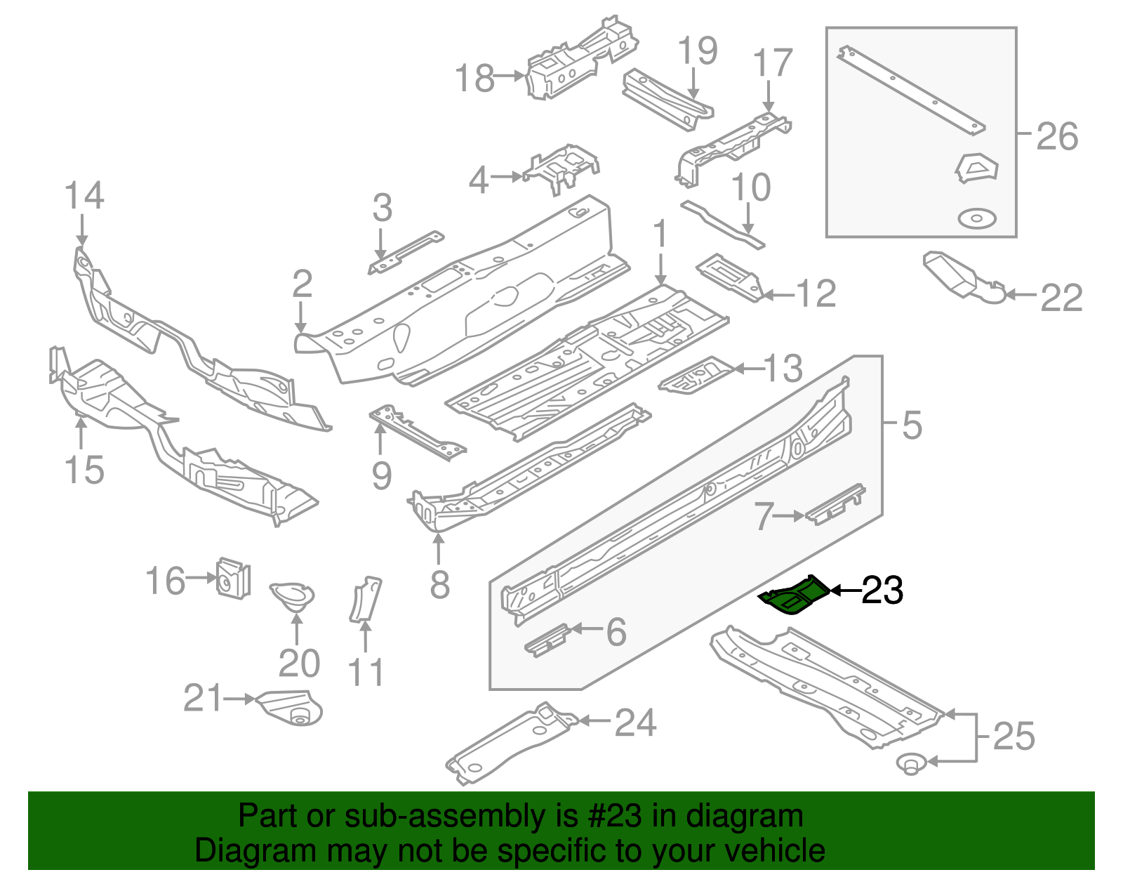5Q0-825-271-A - Under Cover 2015-2020 Audi | Audi OEM Parts