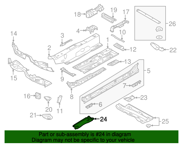 2015-2020 Audi Under Cover 8V5-825-230-A | OEM Vehicle Parts