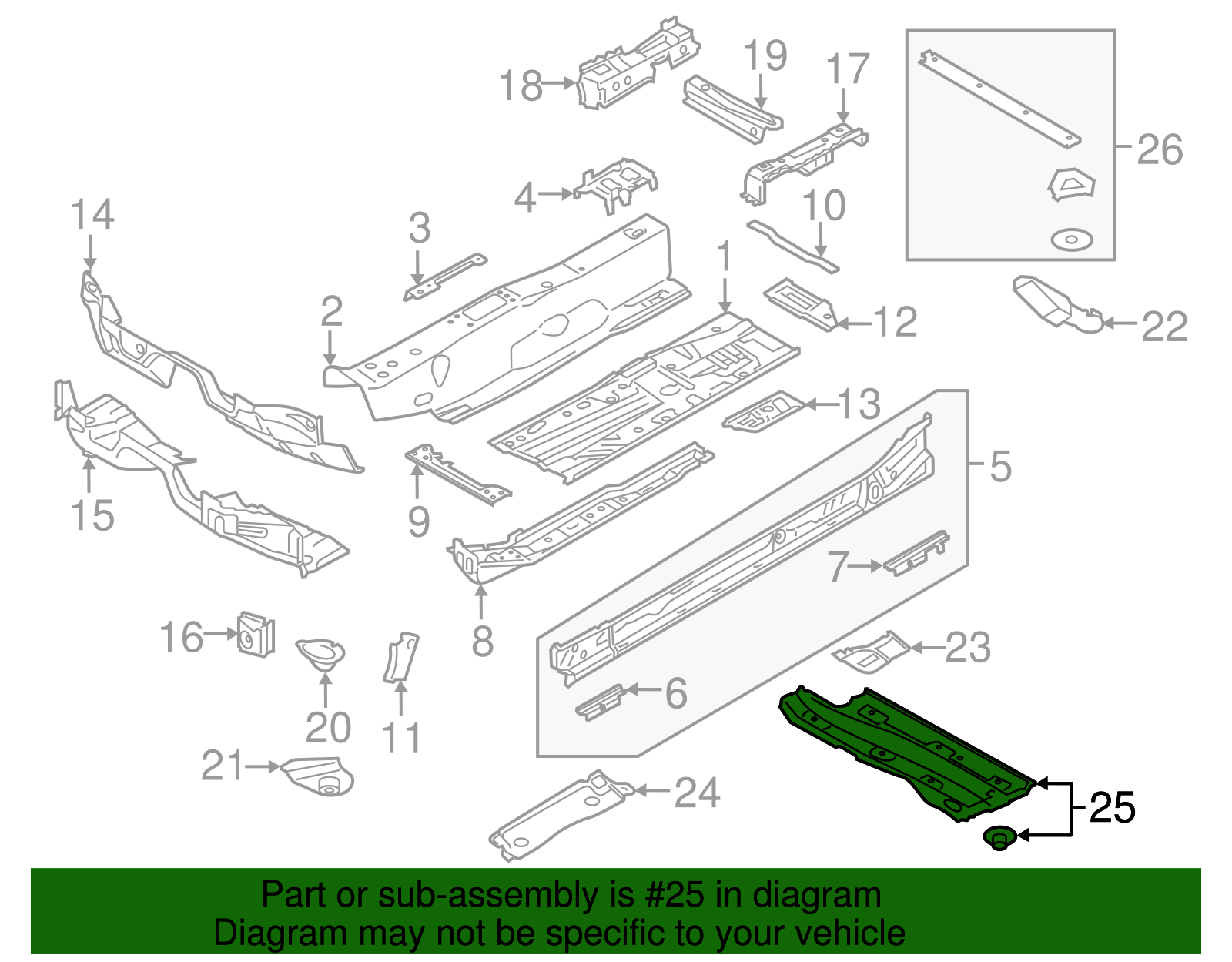 2015-2020 Audi Under Cover 5Q0-825-201-AE | Audi USA Parts