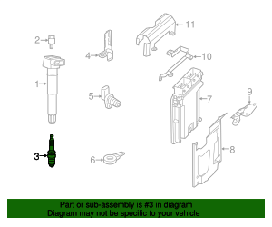 958-170-222-90 - Spark Plug 2011-2018 Porsche Cayenne | AutoNationParts.com