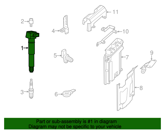 Genuine Porsche Ignition Coil for 2004-2018 Porsche Cayenne | OEM Part ...