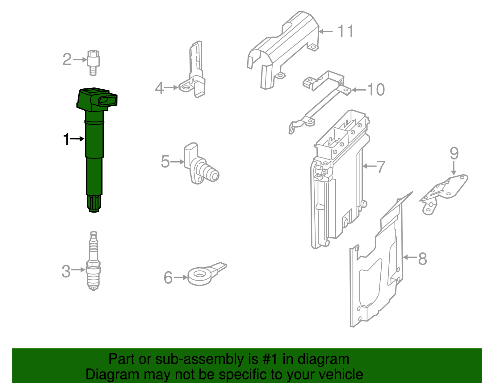 2011-2018 Porsche Ignition Coil PAB-905-115 | OEM Parts Online