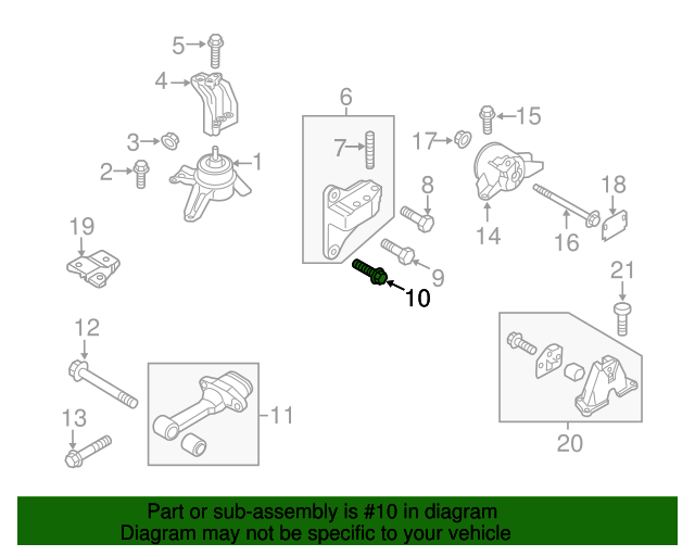 11234-10456K - Side Mount Bolt 2007-2022 Kia | Kia.Parts Store