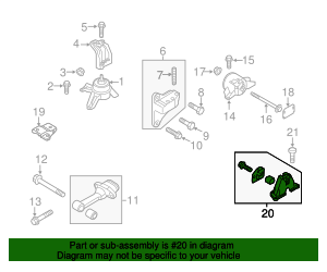 45211-3D000 - Automatic Transmission Mount Bracket 2011-2016 Kia Optima ...