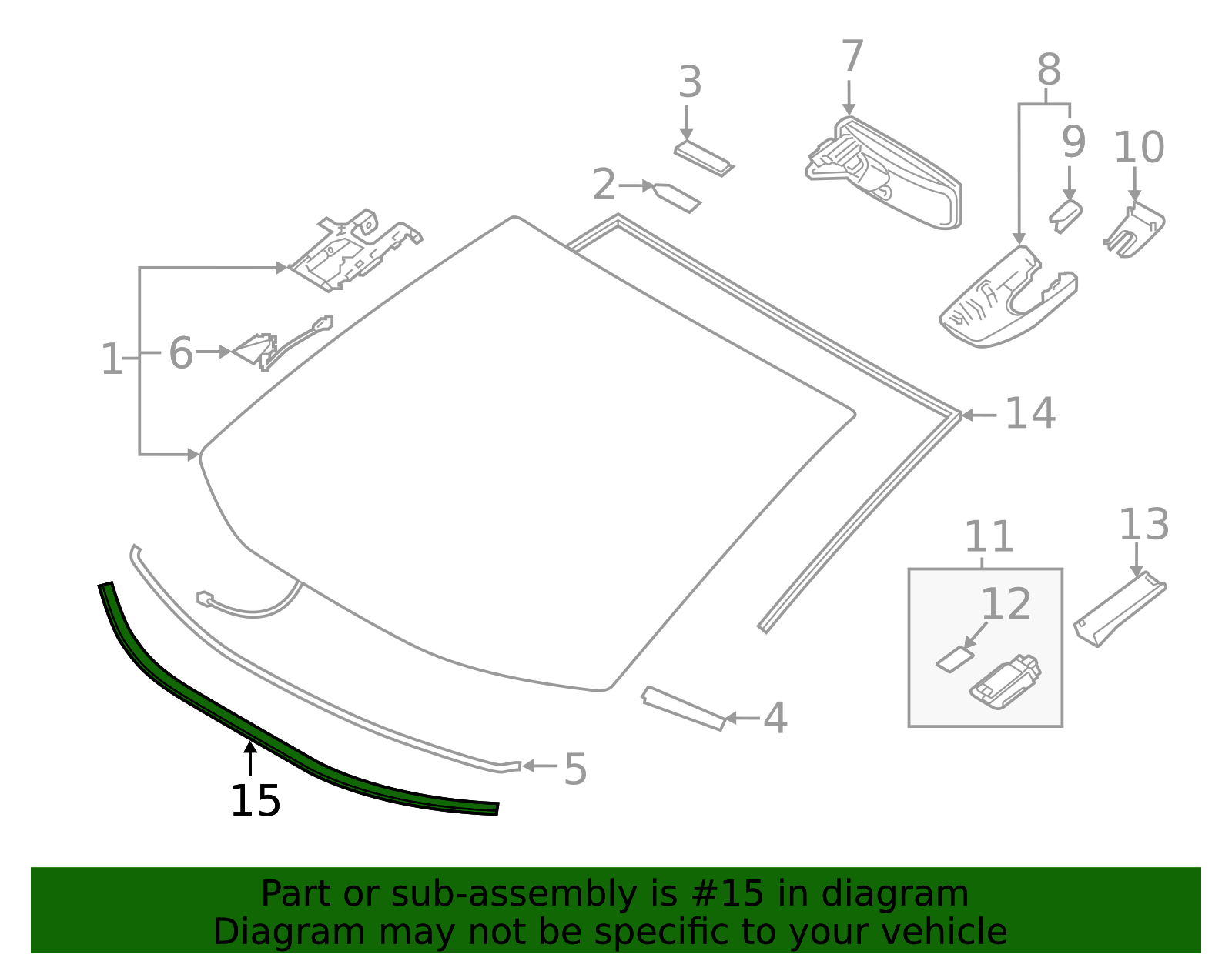 2019-2024 Toyota Reveal Molding 56153-0R020 | OEM Parts Online