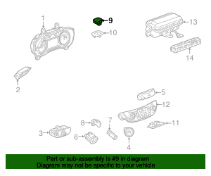 13529379 - Sun Load and Ambient Light Sensor 2016-2023 Chevrolet Malibu ...