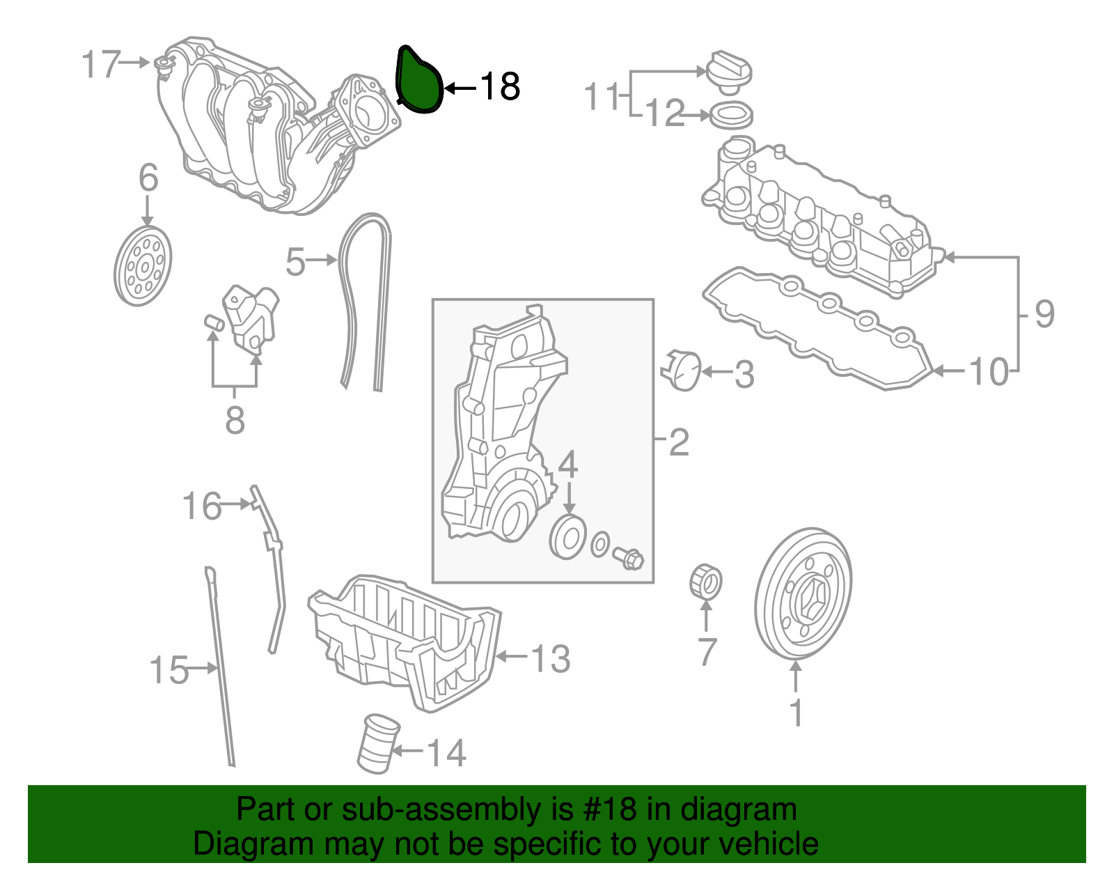 17105-RNA-A01 - Manifold Gasket 2006-2015 Honda Civic | Honda Parts Online
