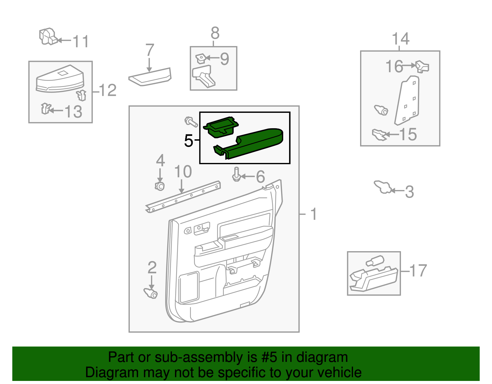 74260-0C050-C0 - Door Armrest 2007-2013 Toyota Tundra | AutoNation Parts