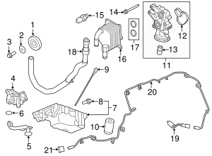 2009-2019 Ford Oil Cooler Gasket AT4Z-6840-B | QuirkParts