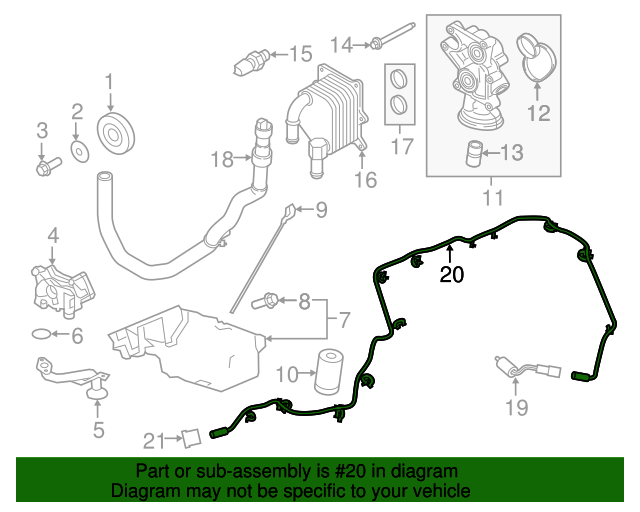 2016-2018 Lincoln MKX Wire Assembly F2GZ-6B018-B | OEM Parts Online