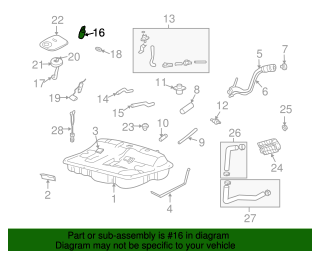 2001-2006 Kia Fuel Pump Assembly 31111-0M000 | TascaParts.com