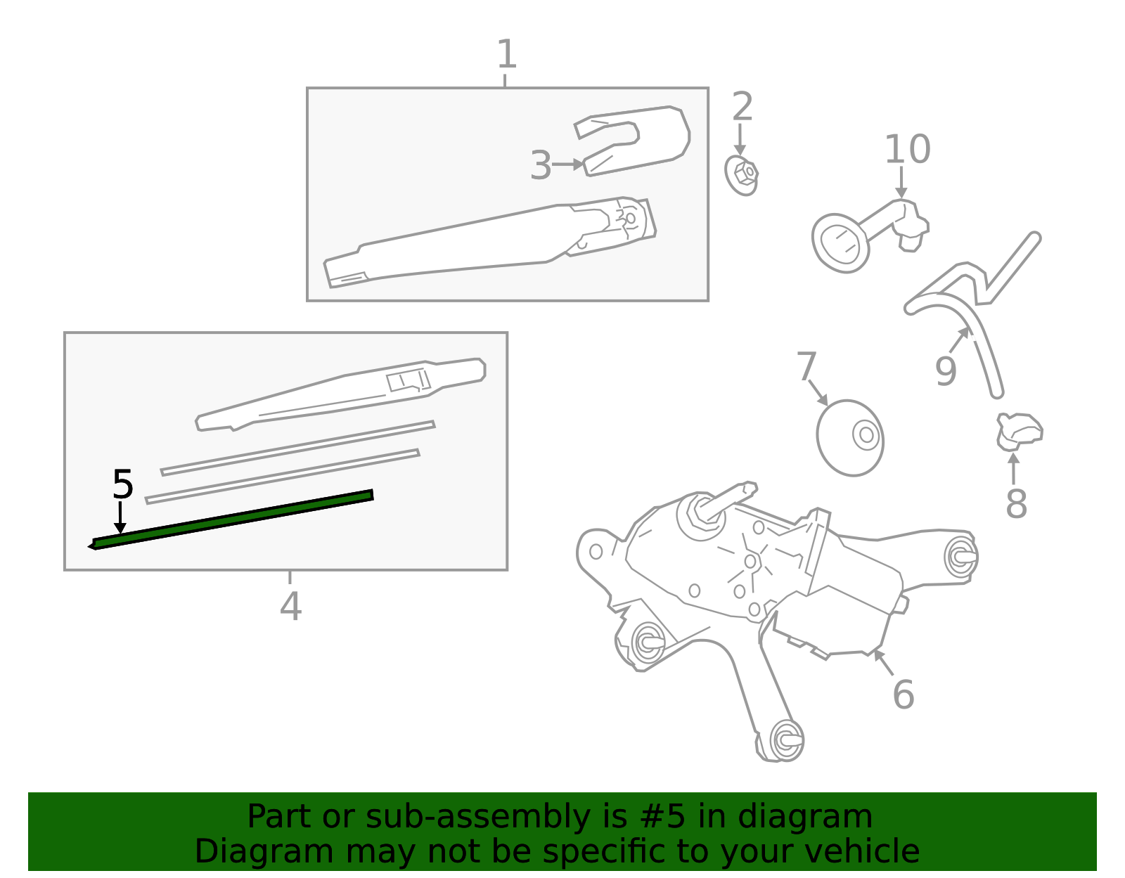 OEM 2019-2025 Toyota Wiper Blade Refill Part # 85214-0R170 | Modern ...