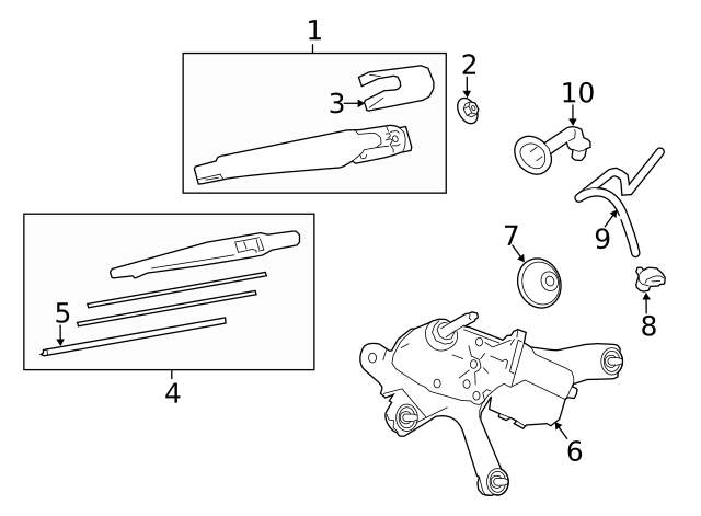 85214-42040 - Rubber, Rear Wiper 2001-2024 Toyota | Longo Toyota Parts