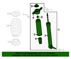 LC5Z-18125-AF - Shock Absorber Assembly 2020-2025 Lincoln Aviator ...