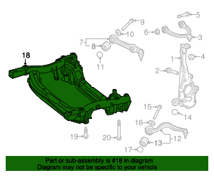 205-620-87-01 - Engine Cradle 2015-2023 Mercedes-Benz | AutoNationParts.com