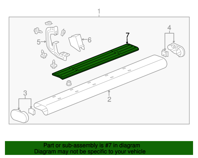 2014-2020 GM Step Pad 84106539 | GMPartsDirect.com