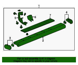 2014-2019 GM Truck Bed Side Step 22799283 GM | GMPartsDirect.com