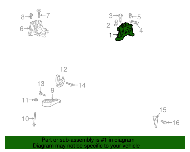 84884384 - Engine Mount 2018-2020 GM | GMPartsNow