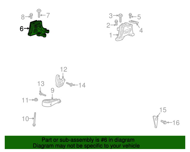 2018-2020 GM Transmission Mount 84154796 | Auto Parts Express
