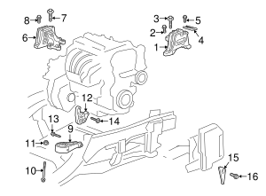 2018-2020 GM Engine Mount 84884384 | AutoNationParts.com