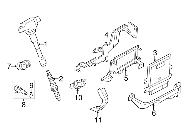 2011-2019 Infiniti ECM Front Bracket 23714-1MA1A | INFINITI Parts ...