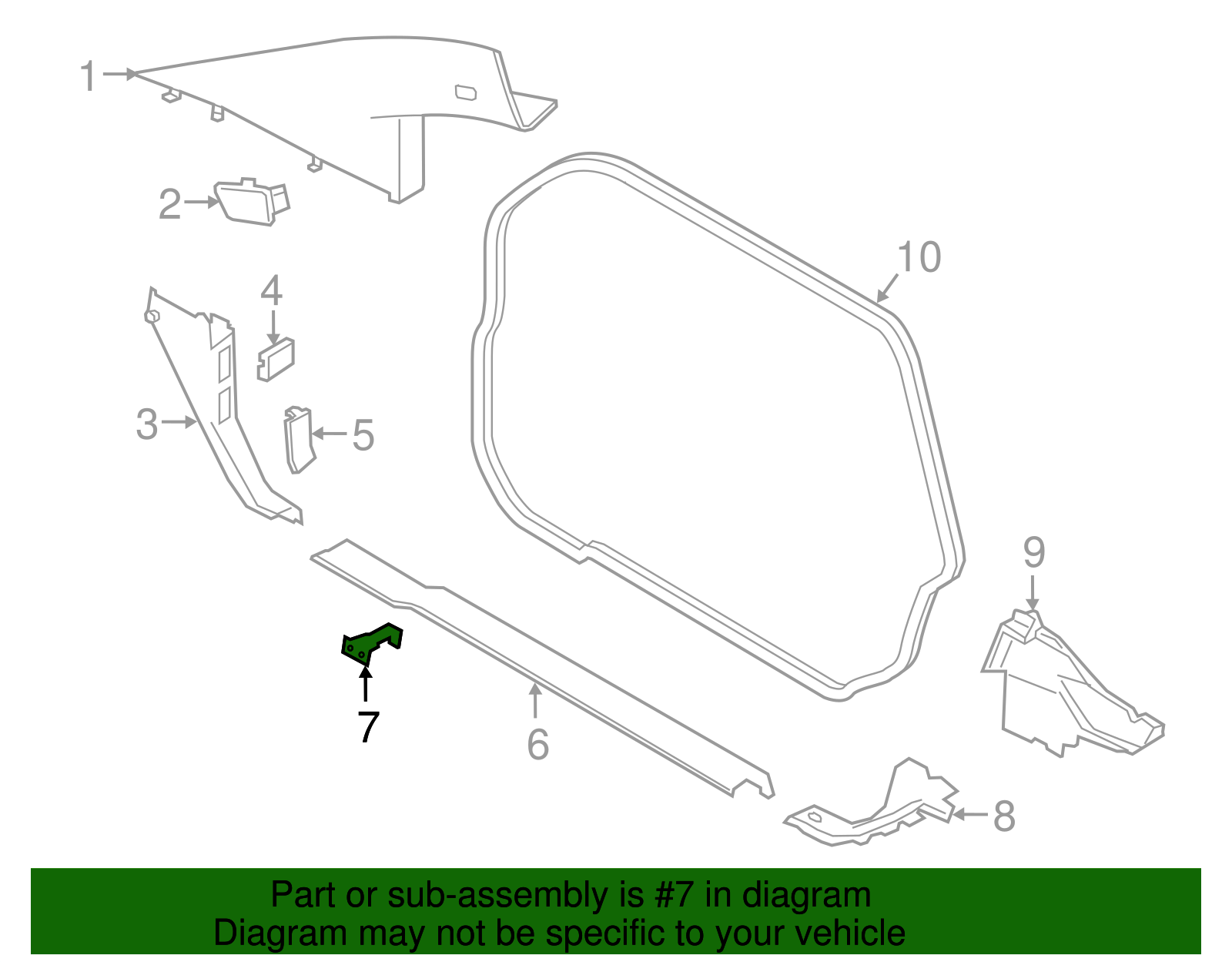 Genuine BMW 07-14-7-336-455 | Scuff Plate Clip | FREE Shipping on Most ...