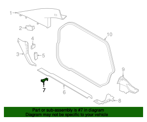 Genuine BMW 07-14-7-277-236 | Scuff Plate Retainer | FREE Shipping on ...