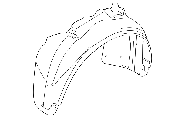 8E0-821-172-B - Fender Liner 2002-2005 Audi | Audi OEM Parts