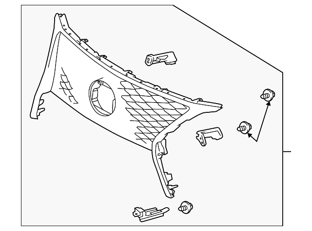 2013-2015 Lexus Grille Assembly 53101-48581 | toyolexparts