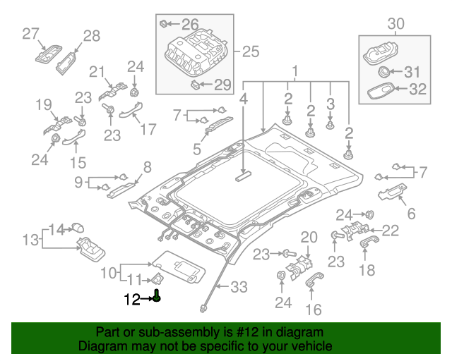 85289-3V000 - Sun-Visor Screw 2016-2023 Kia | Kia.Parts Store