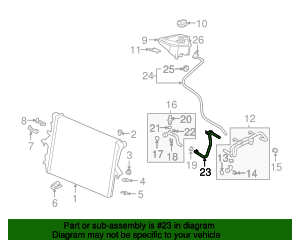 7L6-121-065-AN - Engine Coolant Pipe 2007-2010 Audi Q7 ...