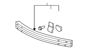 2006-2011 Buick Lucerne Front Bumper Impact Bar 15808579 GM ...