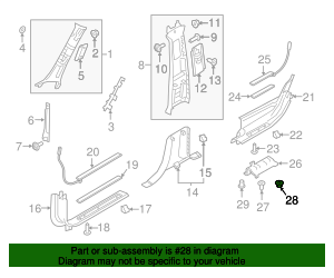 1999-2023 Volvo Wheelhouse Liner Retainer Nut 980740 | OEM Parts Online