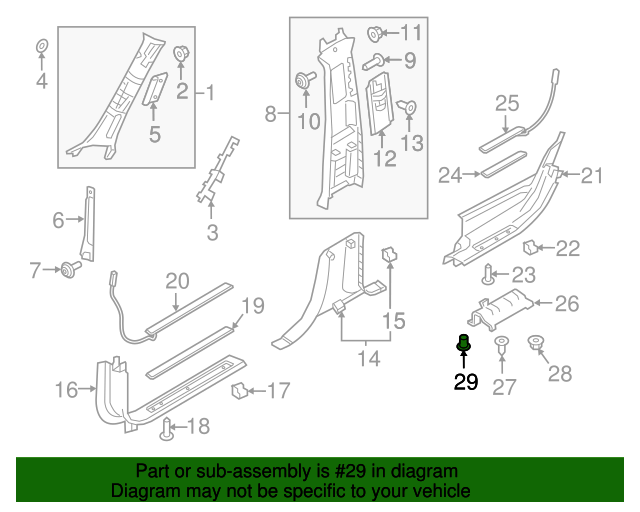 2016-2023 Volvo Side Bracket Clip 999341 | TascaParts.com