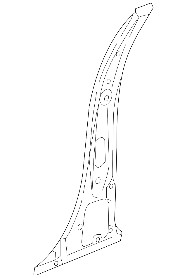 2017-2022 GMC Acadia Passenger Side Center Pillar Inner Panel 84332119 ...