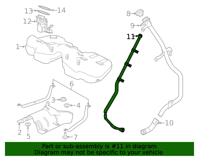 Genuine OEM Breather Tube Part# LR092974 Fits 2018-2019 Land Rover ...