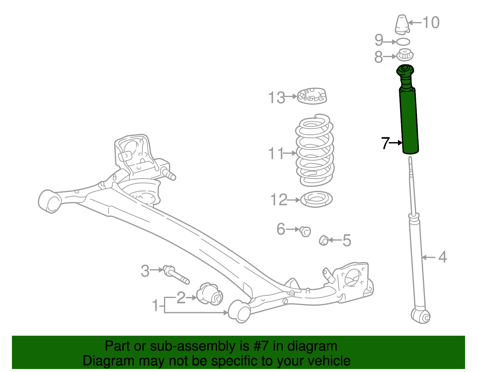 48750-52010 - Shock Absorber Bellows 2000-2006 Toyota | AutoNation Parts